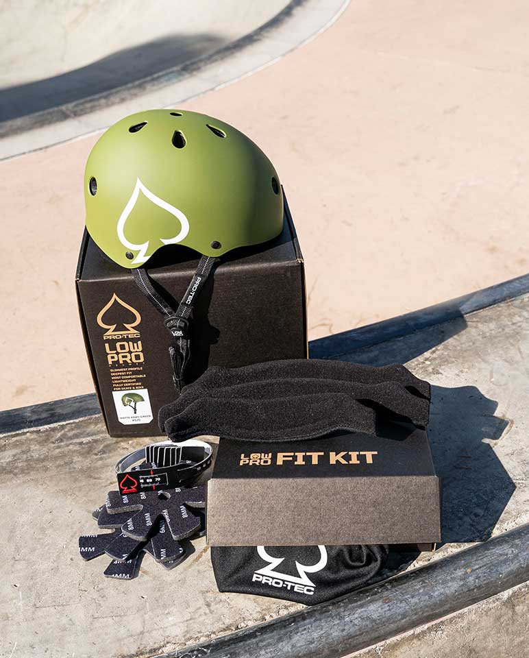 Low Pro Certified Helmet | Army Green | Protec Brand AU – Pro-Tec Australia